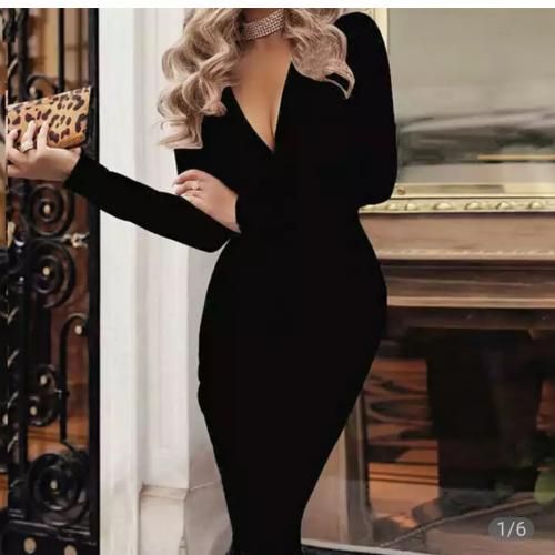 Robe Classe Et Sexy Noire | OPENMOISE False